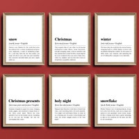 Christmas Definition Print: Holiday Typography Art (digital Download ...
