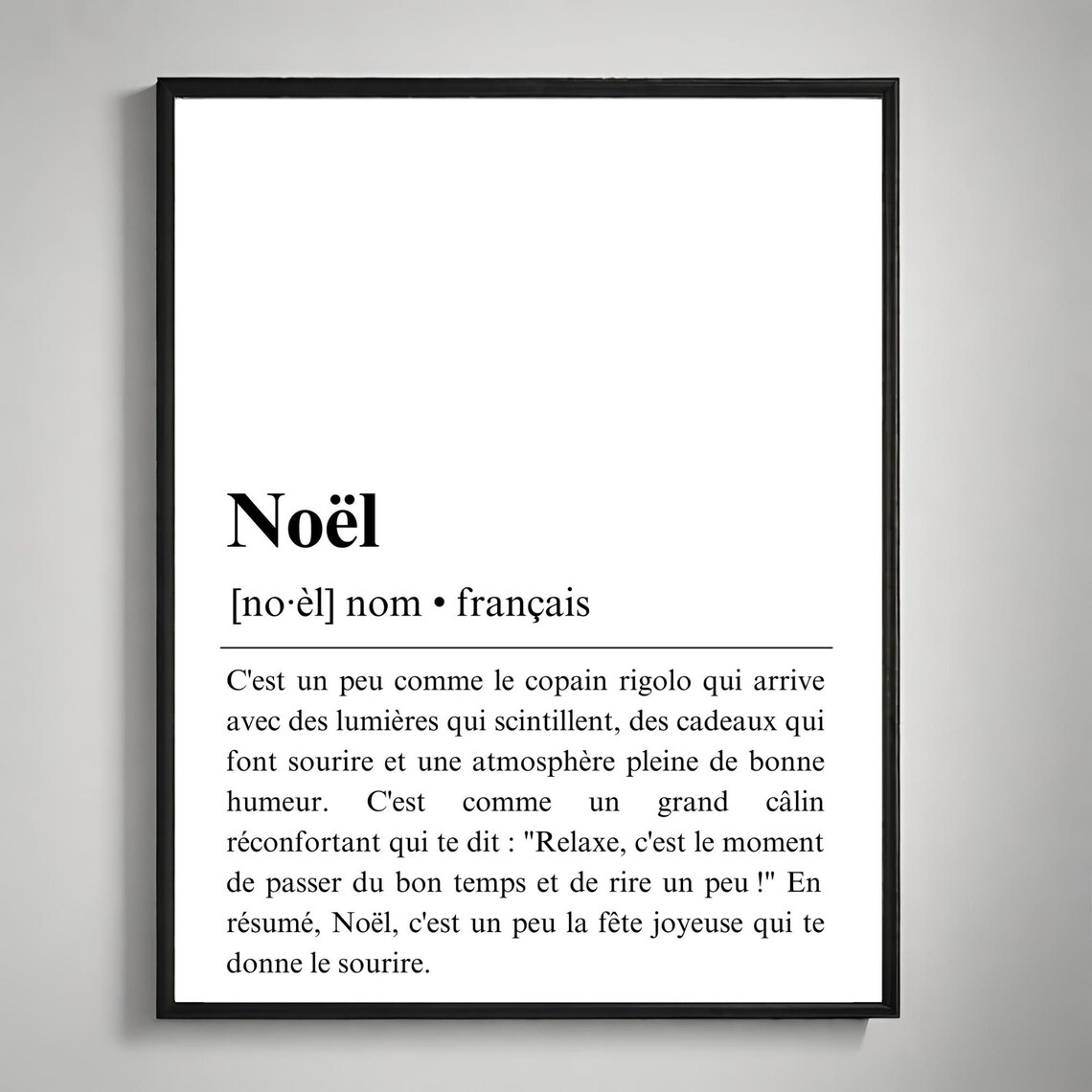 Affiche Imprimable Avec La Définition De Noël Noël En - Etsy Canada