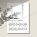 December Definition Poster Printable | Definition Sign Template ...