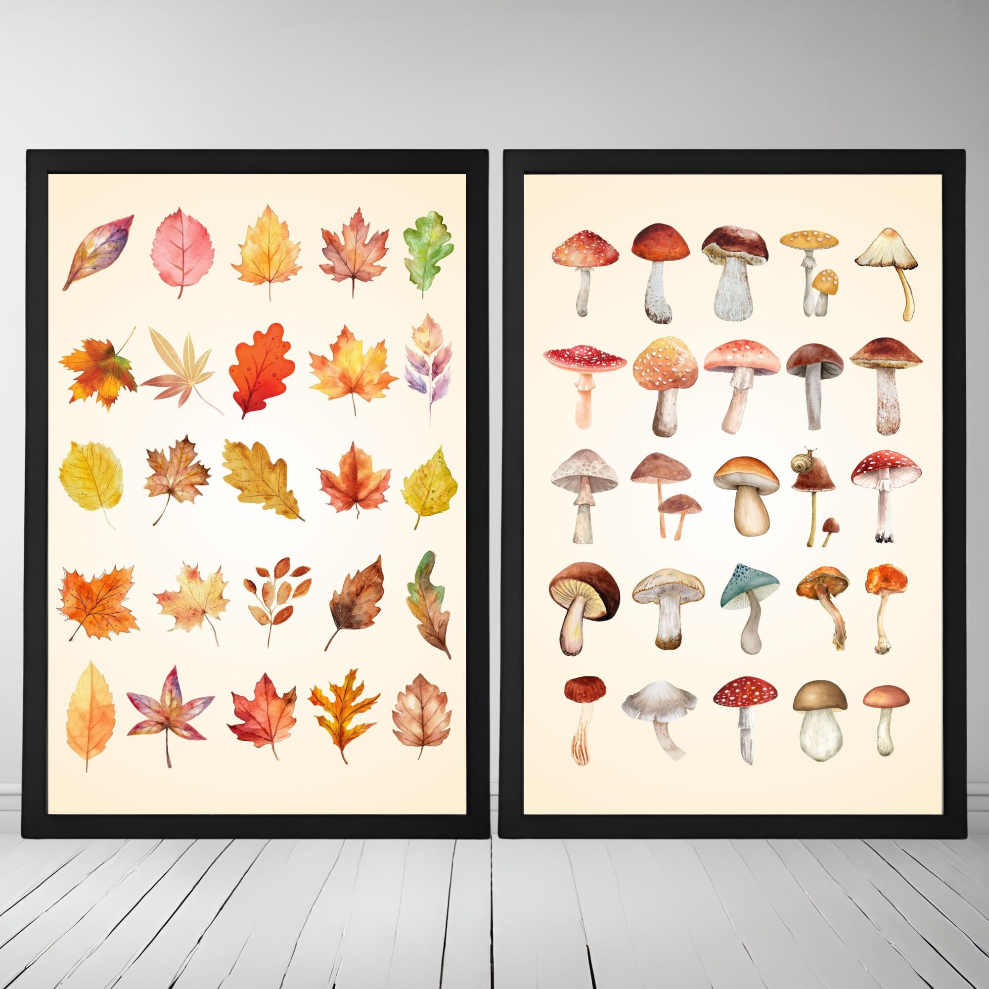 Printable Thanksgiving Decor Set of 2 Thanksgiving Art Prints Autumn ...