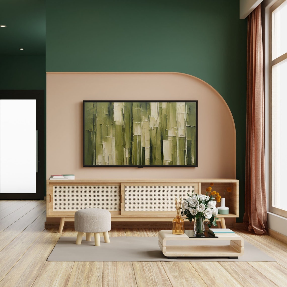 Texture Frame Tv Art Samsung Frame TV Art Modern Abstract Oil Painting ...