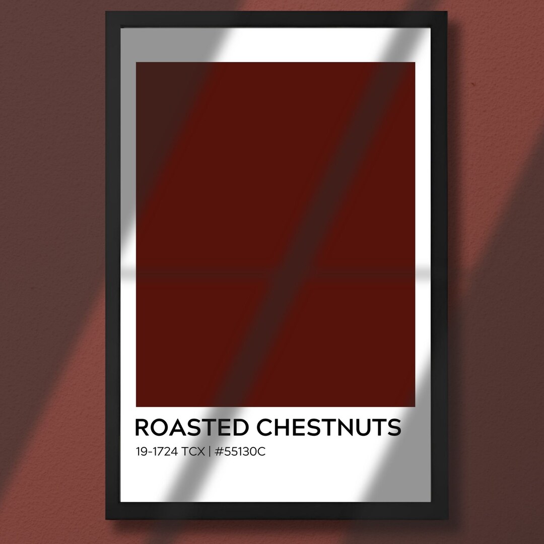 Pantone "roasted Chestnuts" Printable | Fall Autumn Wall Art Printable ...