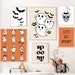 Halloween Set of 6 Printables, Halloween Gallery Wall, Halloween Decor ...