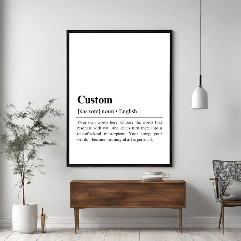 Custom Definition Print Dictionary Art Digital Download Custom ...