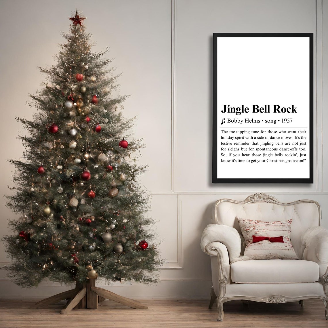 Jingle Bell Rock Definition Poster Printable, Christmas Song Definition ...