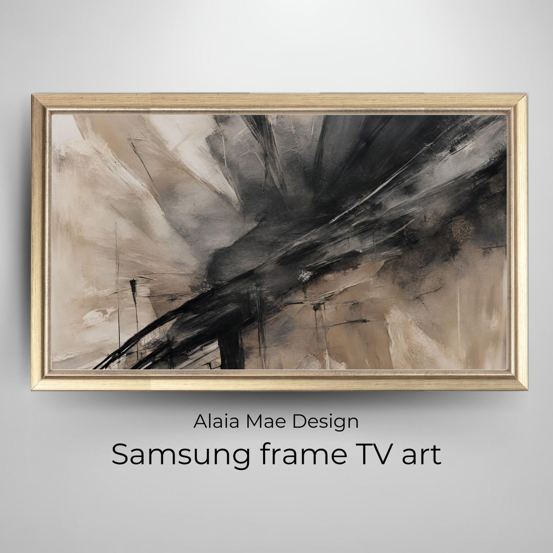 Texture Frame Tv Art | Samsung Frame TV Art | Modern Abstract Oil ...