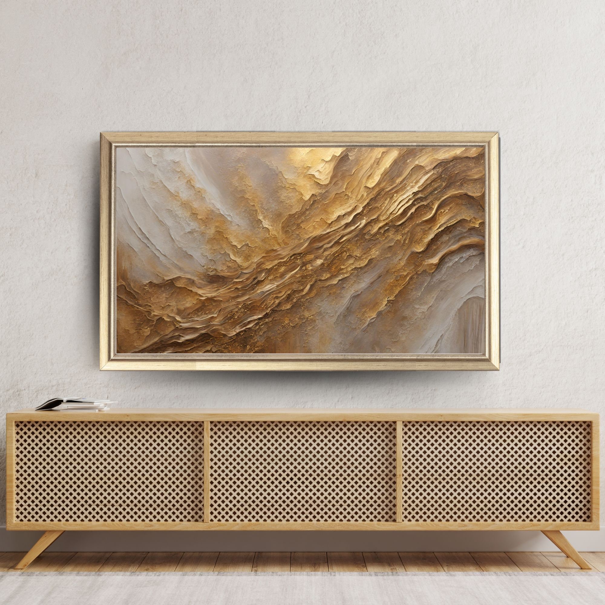 Texture Frame Tv Art Samsung Frame TV Art Modern Abstract Oil Painting ...