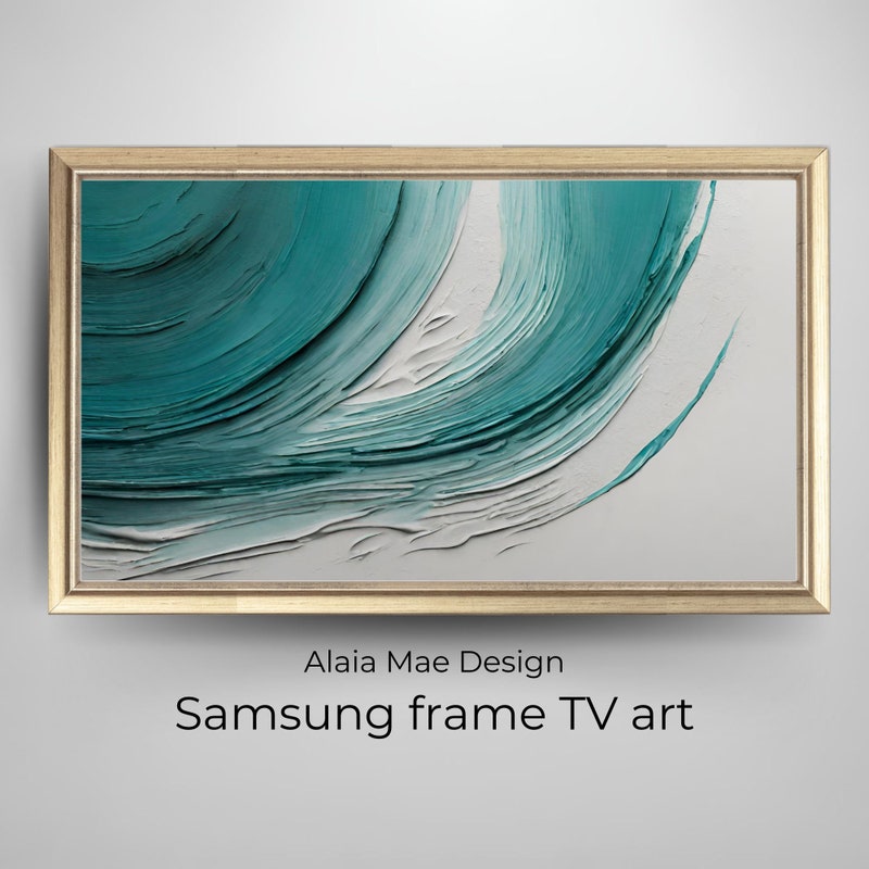 Turquoise Tv Frame Art - Etsy