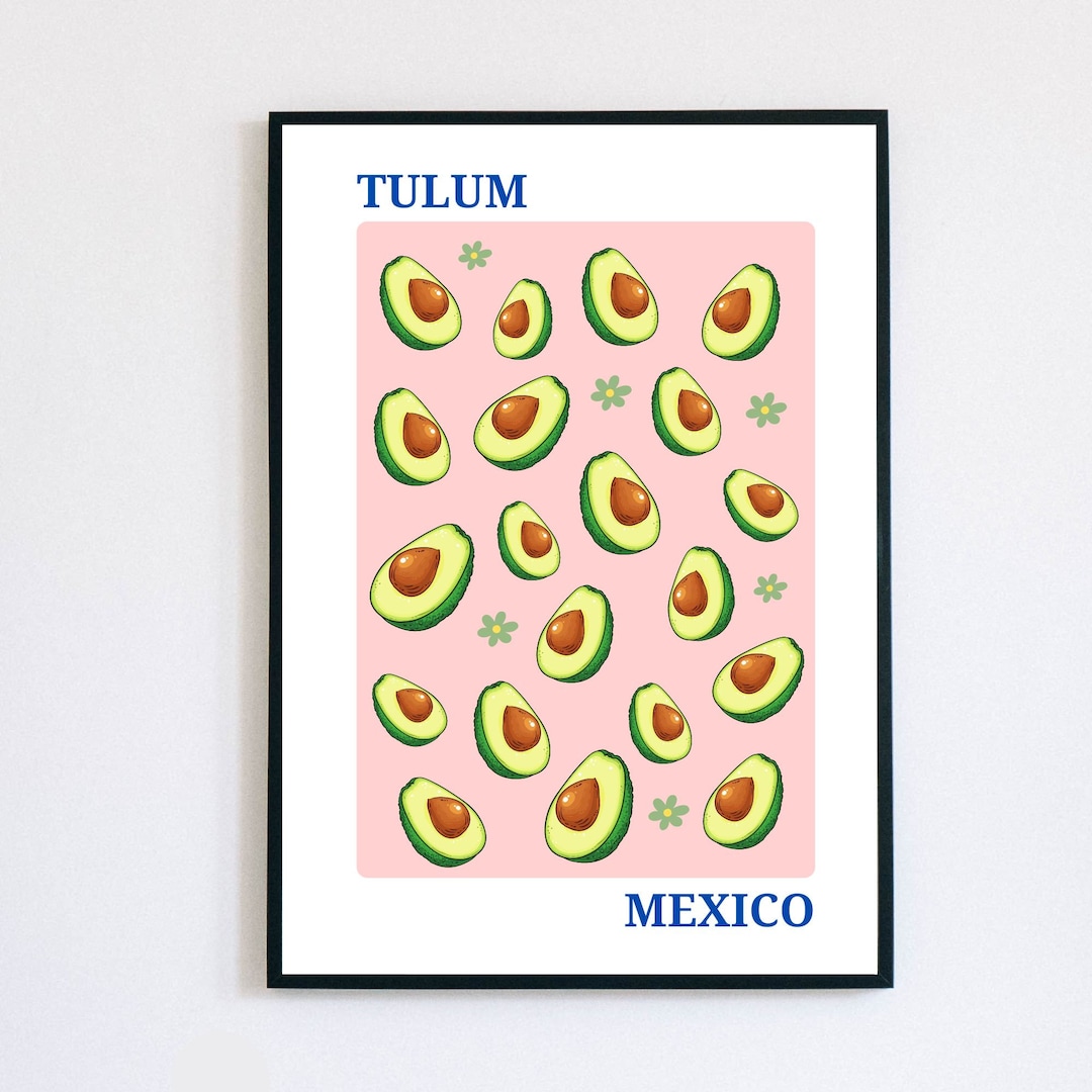 Tulum Avocados Printable Poster Instant Download Wall Art - Etsy
