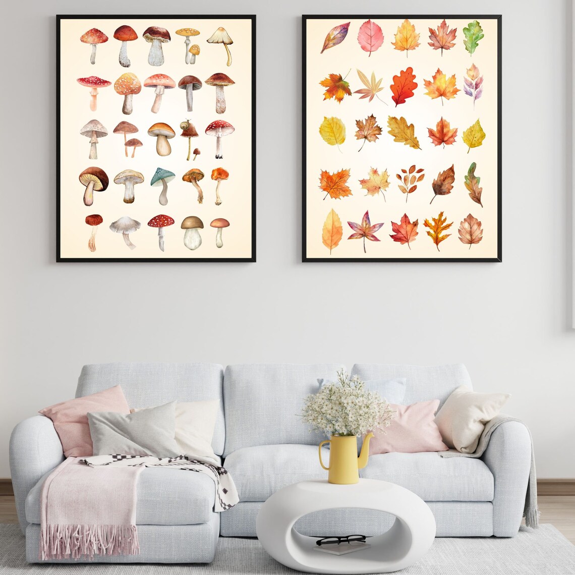 Printable Thanksgiving Decor Set of 2 Thanksgiving Art Prints Autumn ...