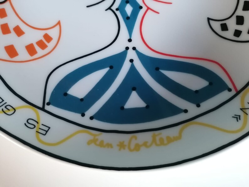 Vintage Rosenthal Official Authorized Studio 1970s Jean Cocteau Golden ...