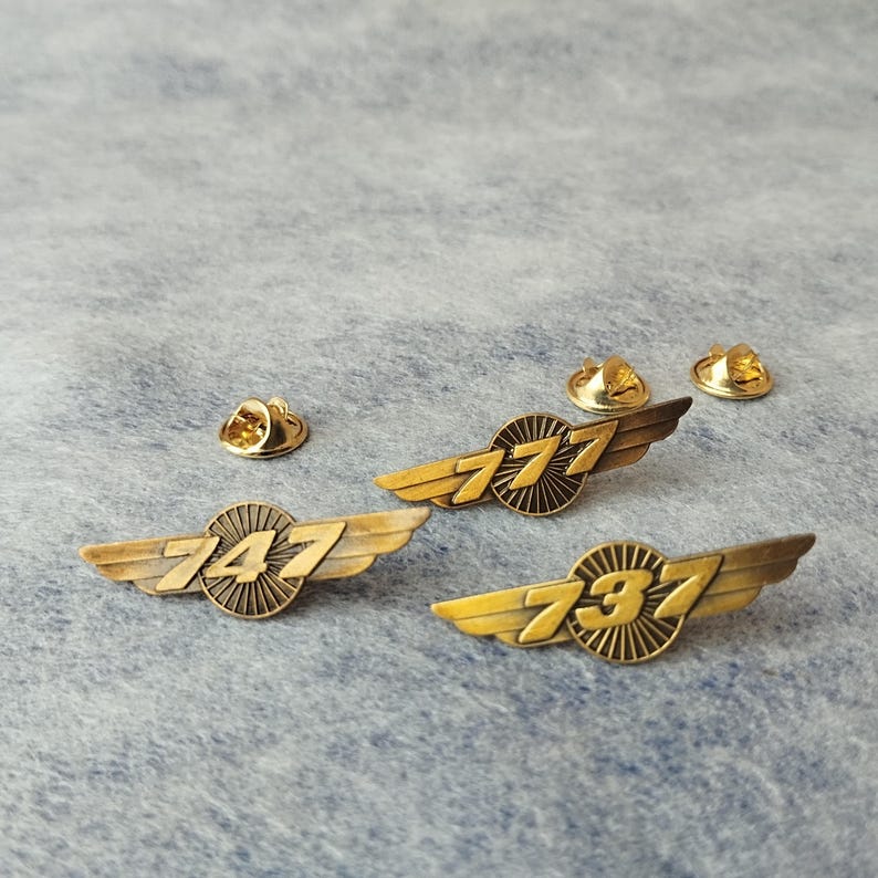Vintage Boeing Airplane Pins: 737, 747, 777 - Set of 3gi F T - Etsy