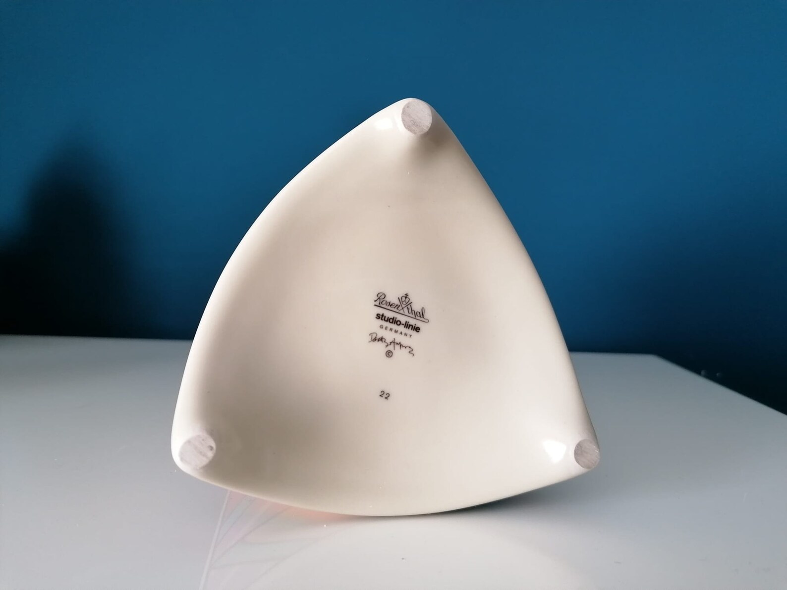 Vintage Rare Retro 1980s Rosenthal Flash One Triangle Vase From Dorothy ...