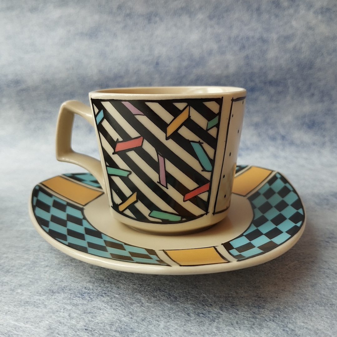 Ogni set Vintage Rosenthal Espresso Cup Set: stile Memphis anni '80 ...