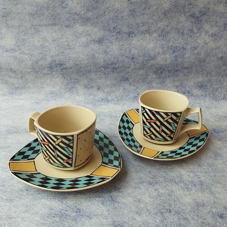 Vintage 1980s Rosenthal Studio Line Flash Dream Team Ceramic Espresso ...