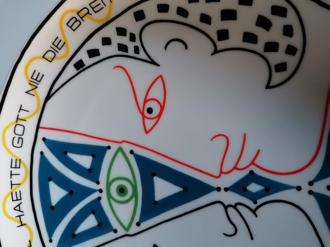 Vintage Rosenthal Official Authorized Studio 1970s Jean Cocteau Golden ...