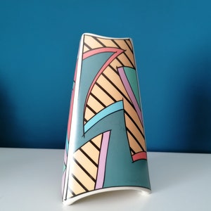 Vintage Rare Retro 1980s Rosenthal Flash One Triangle Vase From Dorothy ...