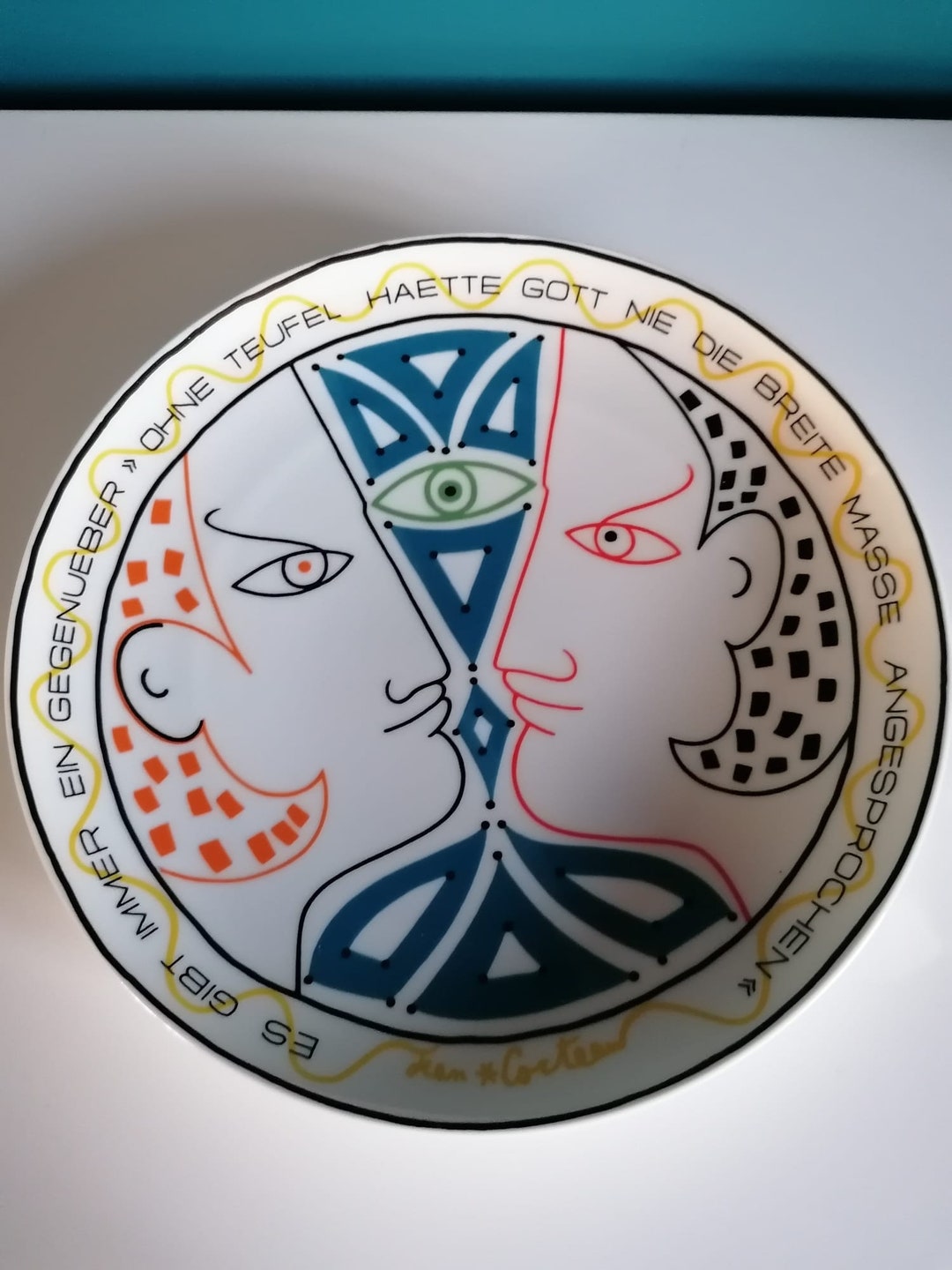 Vintage Rosenthal Official Authorized Studio 1970s Jean Cocteau Golden ...