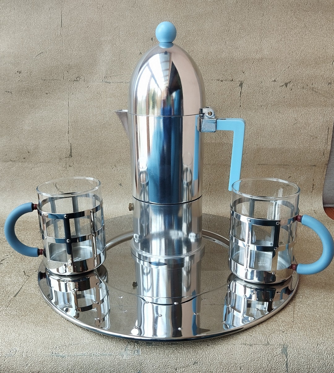 Vintage Alessi Coffee Set/ Alessi Retro 1980s Michael Graves Design XXL ...