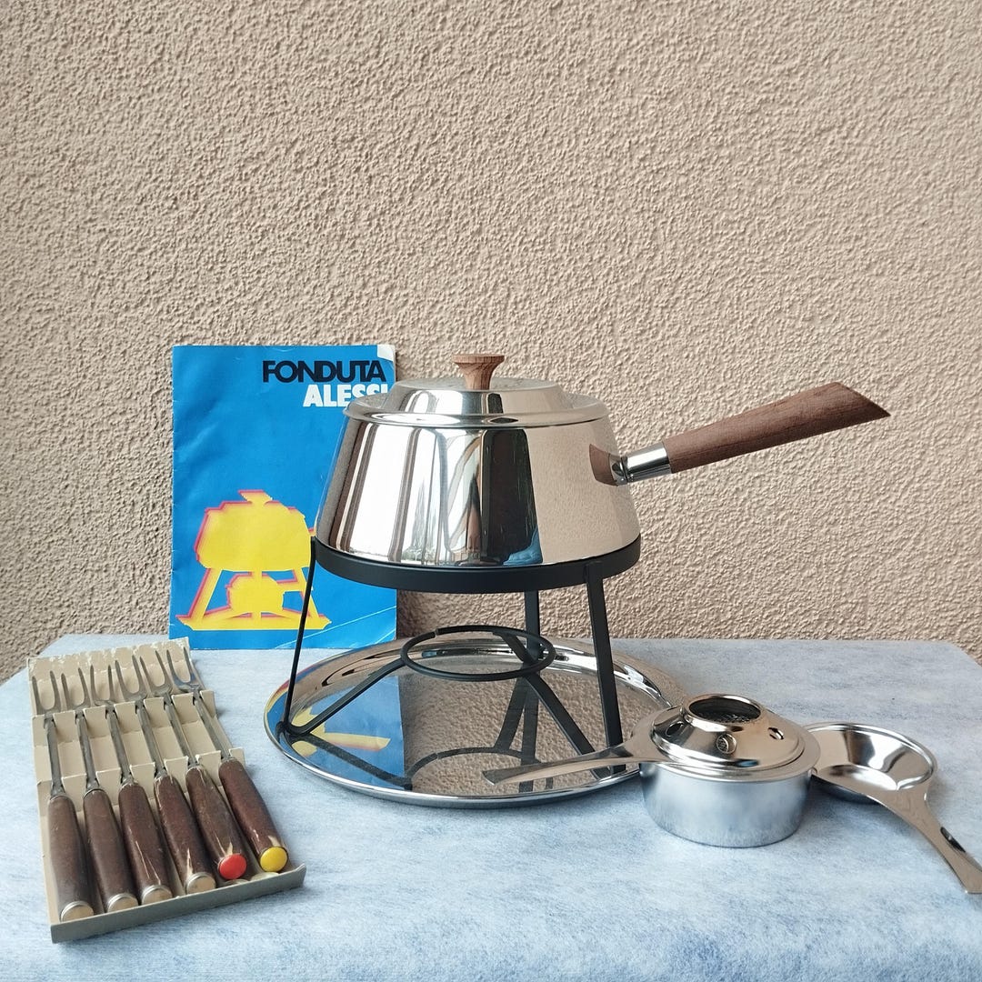 Set Alessi Fondue Set Vintage Retro From 1970s/modern Memphis Art ...