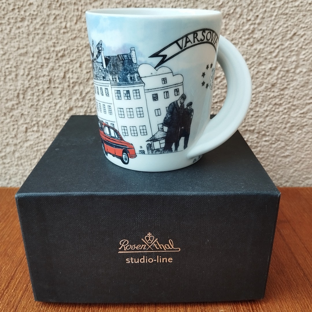 Vintage Retro 90s German Rosenthal Studio Line City Cup Poland Warscha ...