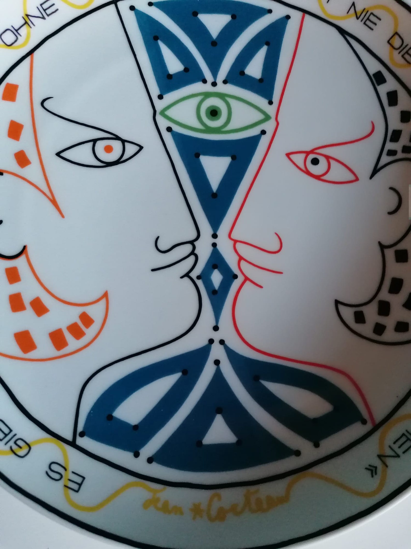 Vintage Rosenthal Official Authorized Studio 1970s Jean Cocteau Golden ...