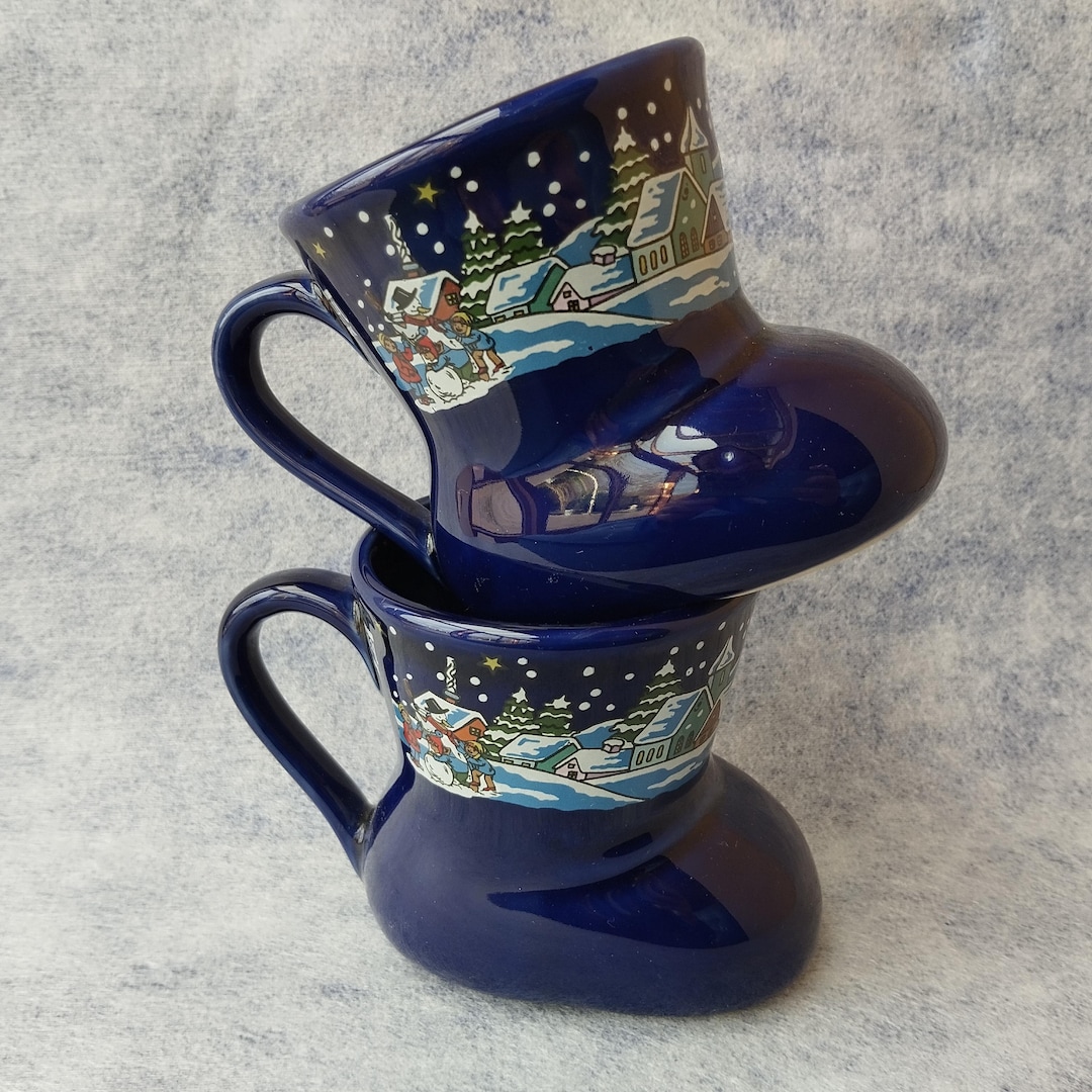 Vintage German Christmas Market Mulled Wine Mugs - Set of 2gi F T - Etsy