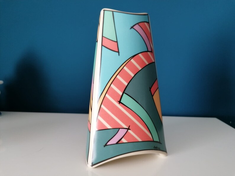 Vintage Rare Retro 1980s Rosenthal Flash One Triangle Vase From Dorothy ...