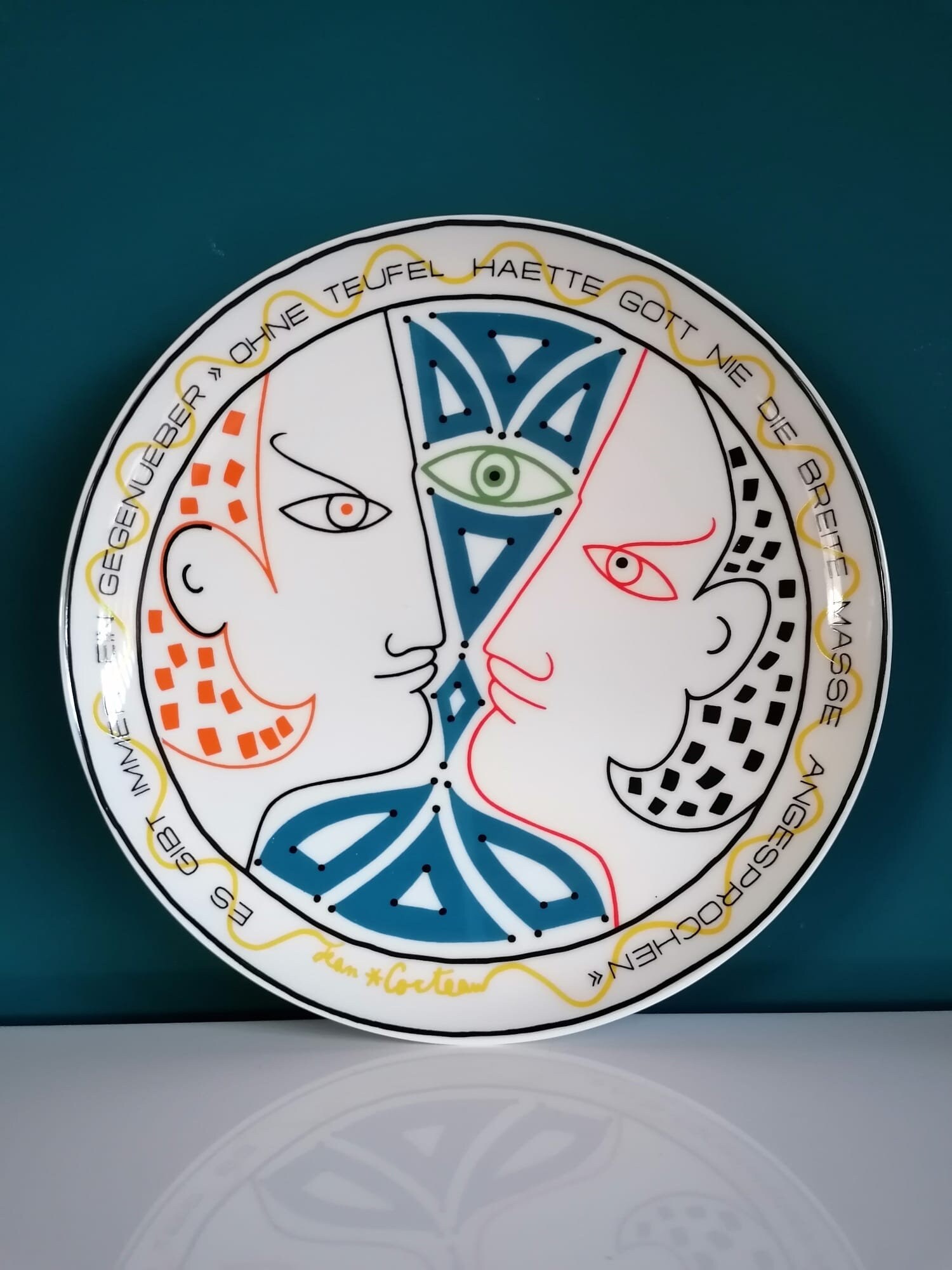 Vintage Rosenthal Official Authorized Studio 1970s Jean Cocteau Golden ...