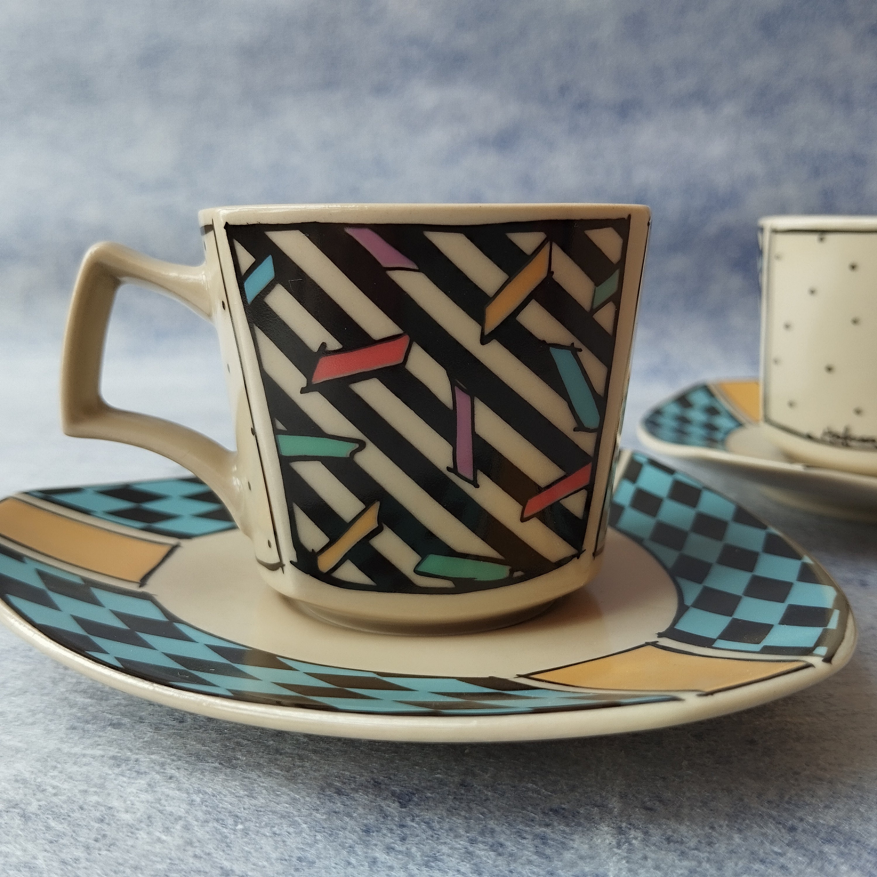 Vintage 1980s Rosenthal Studio Line Flash Dream Team Ceramic Espresso ...