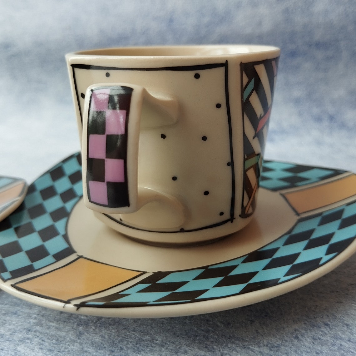 Ogni set Vintage Rosenthal Espresso Cup Set: stile Memphis anni '80 ...