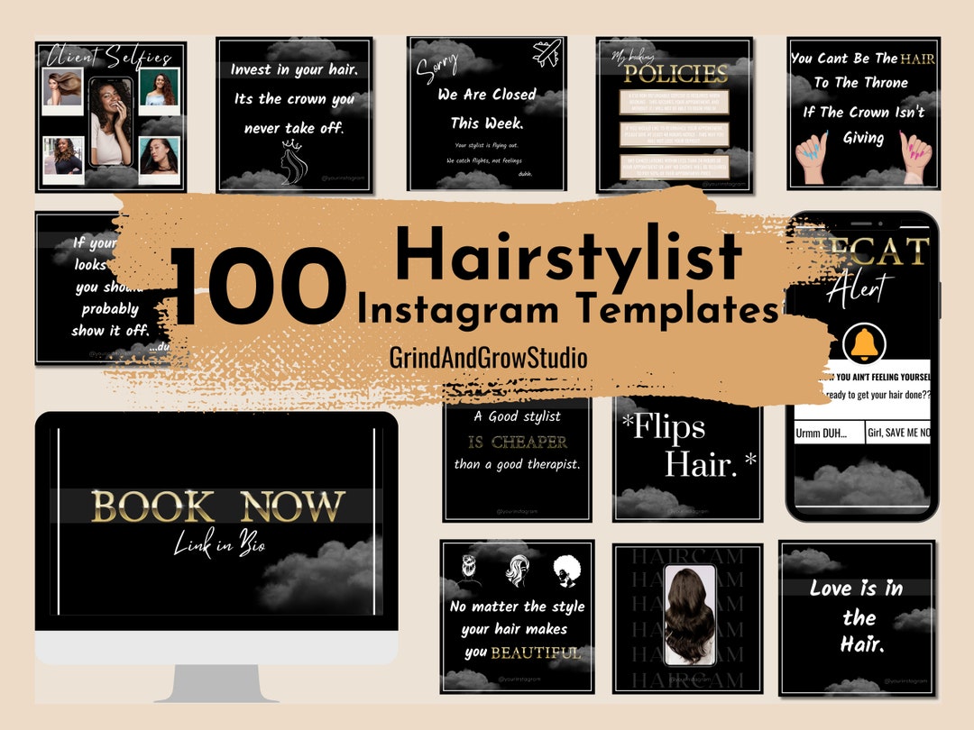 Hairstylist Instagram Posts for Social Media Posts for Hairdresser ...