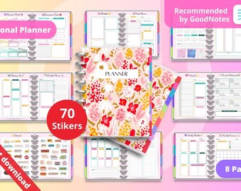 Daily Planner Digital Planner 2023 2024 Digital Planner Undated Digital ...