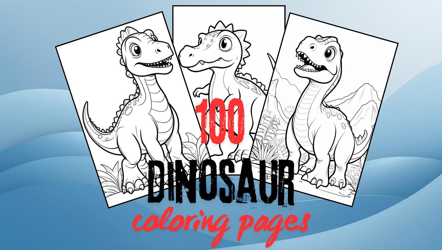100 High-quality Dinosaur Coloring Pages for Kids – Fun & Educational ...