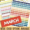 Months of the Year Stickers | Choose From Multiple Colors | Planner ...