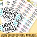 Goal Achieved Stickers | Choose From 2 Fonts and Multiple Colors ...
