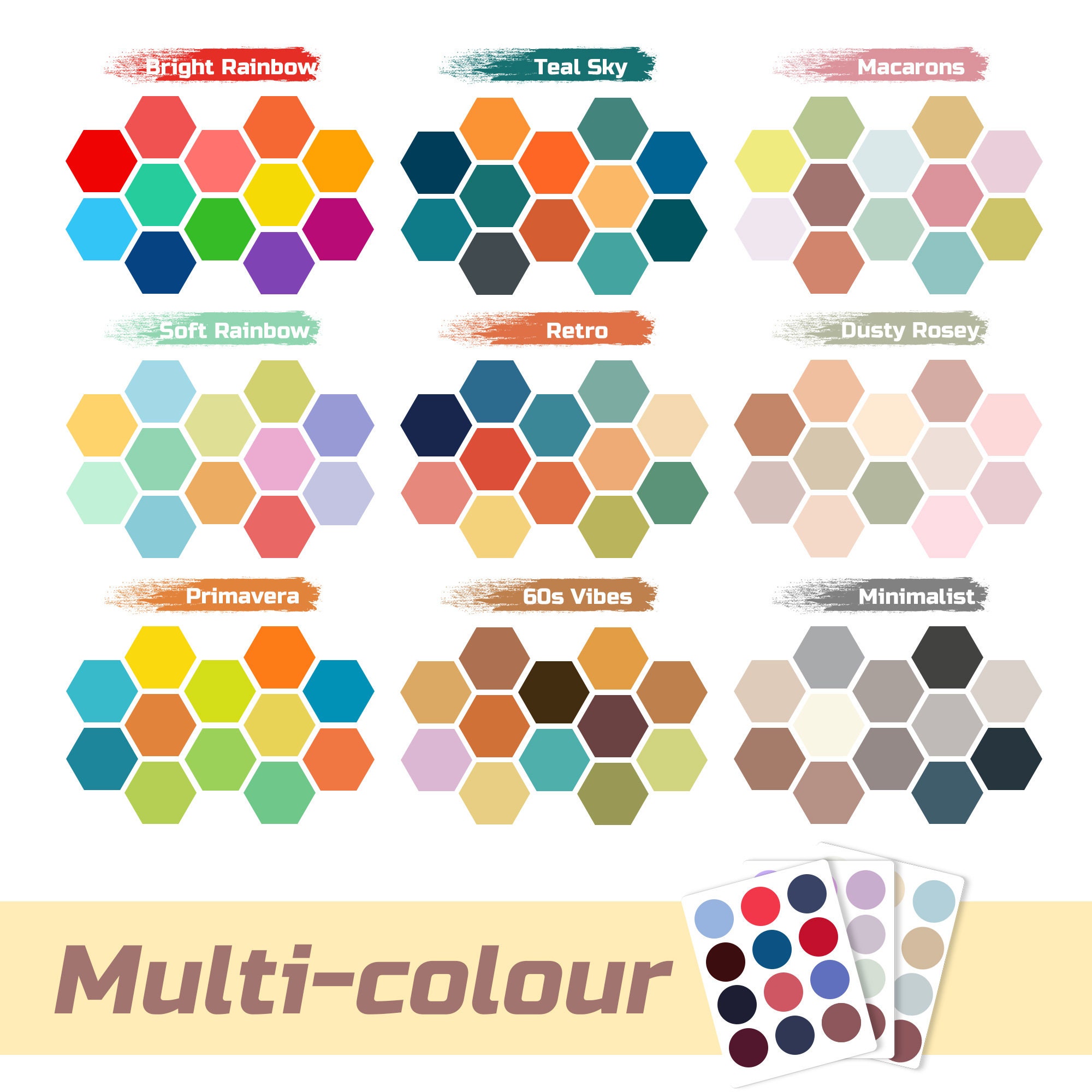 Months of the Year Stickers | Choose From Multiple Colors | Planner ...