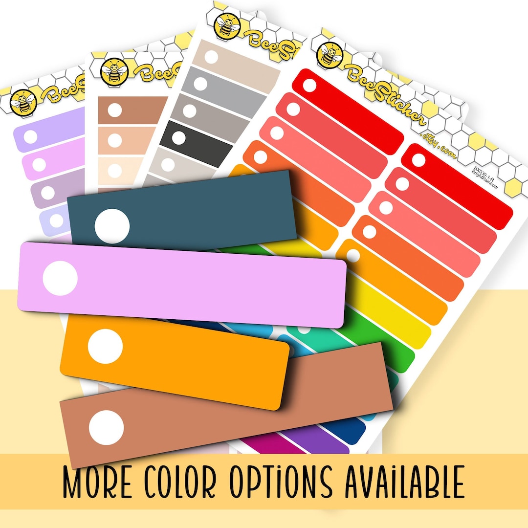 Checkdot Box Stickers | Choose From 2 Sizes, 2 Shapes and Multiple ...
