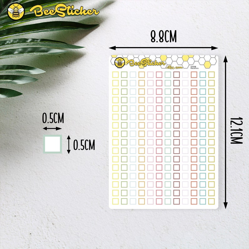 Tiny Checkbox Stickers Choose From Multiple Colors Planner Stickers ...