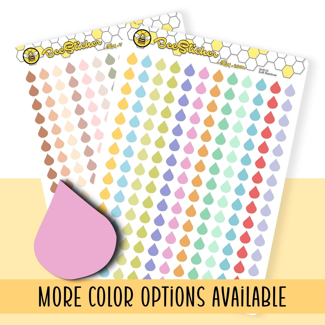 Tiny Droplet Stickers Choose From Multiple Colors Planner Stickers ...