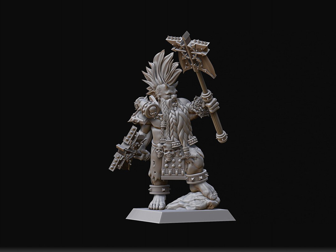 Infernal Dwarf Slayer Hero / Raven Twins / Resin / Miniatures / Dnd ...