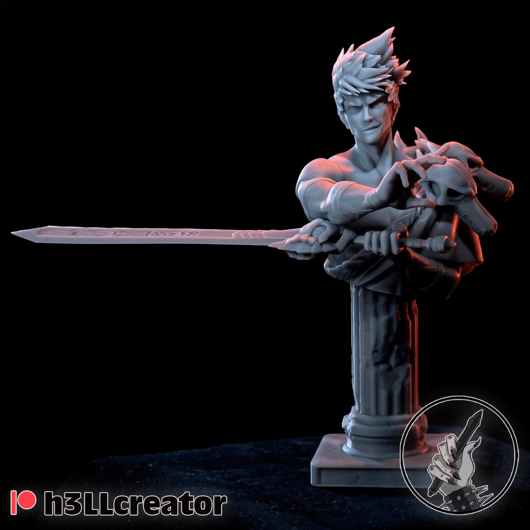 Zagreus bust / Action Figure / Videogames / Resin / Hades / - Etsy