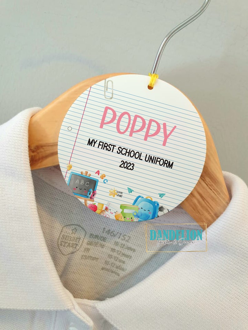 My First School Uniform, School Uniform Hanger, Personalised School ...