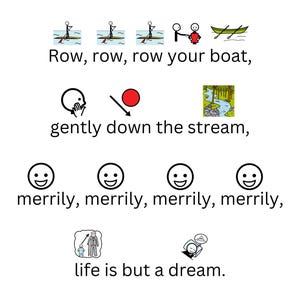Row, Row, Row Your Boat - Nursery Rhyme With Pictures - Etsy
