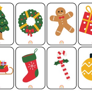 Merry Christmas Flashcards - Etsy
