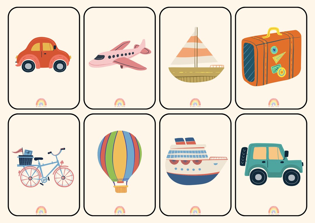 What Do You Need on a Vacation? Flashcards - Etsy