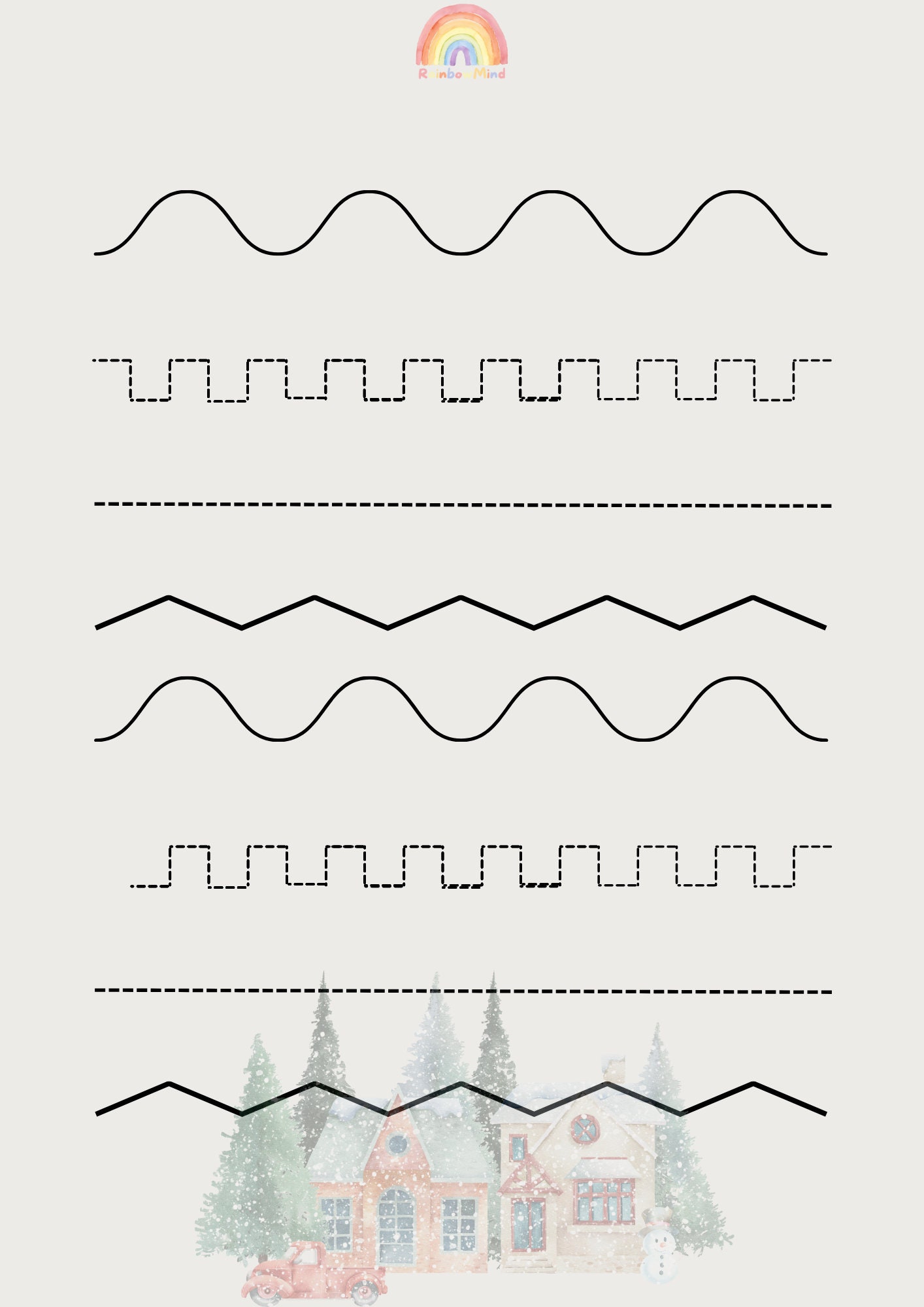 Winter Graphomotoric Adventures: Boost Skills - Etsy