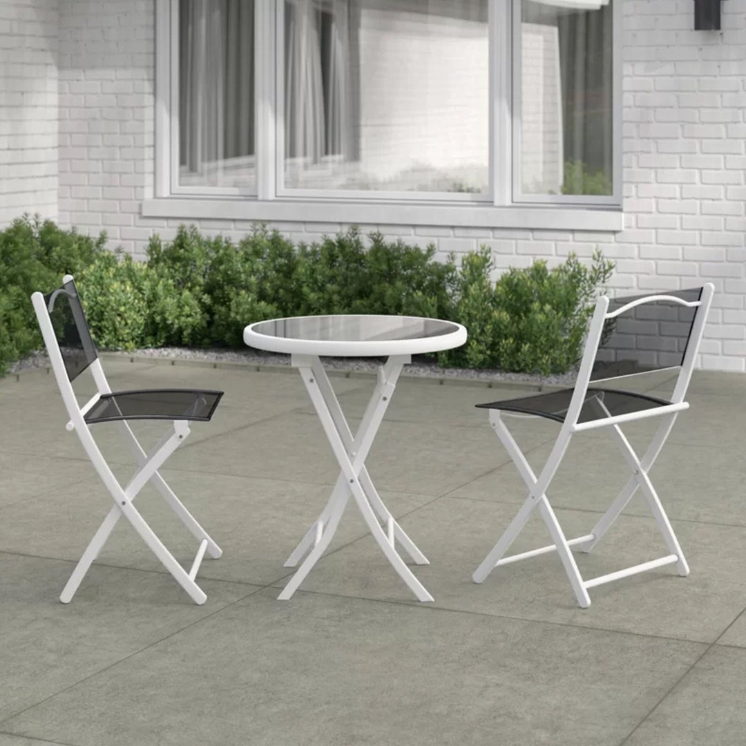 24'' Bistro Metal Patio Dining Set Outdoor Dining - Etsy