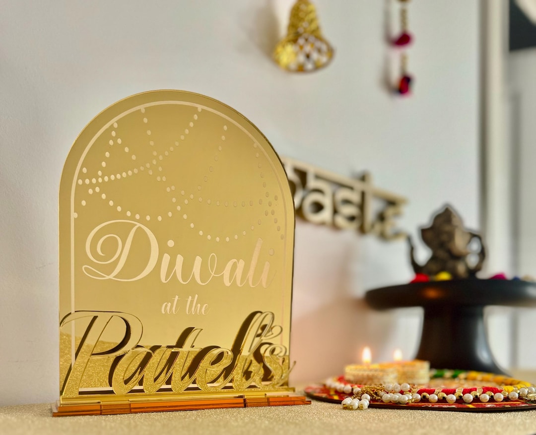 Personalised Happy Diwali Sign, Diwali at the Names, Hindu Festival of ...