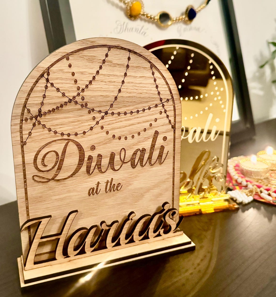 Personalised Happy Diwali Sign, Diwali at the Names, Hindu Festival of ...